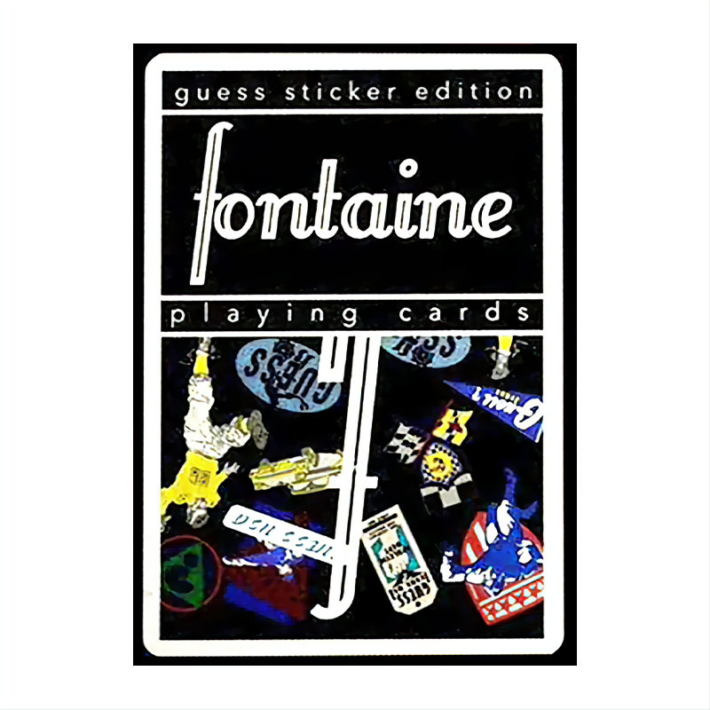 Fontaine x Guess sticker Playing Cards – Black Dahlia