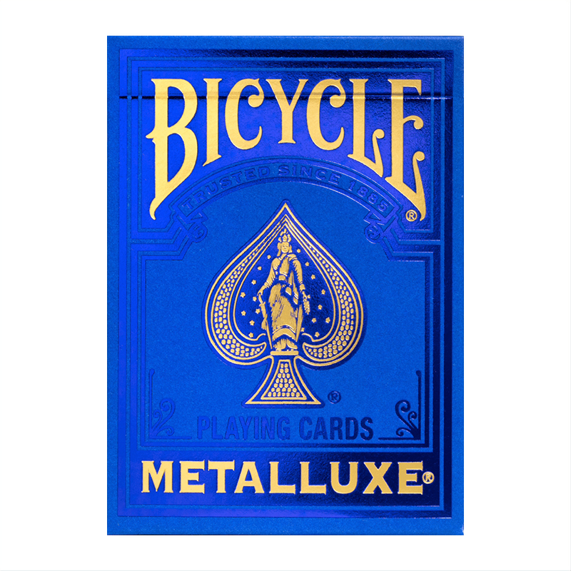 Bicycle Metalluxe Blue Playing Cards – Black Dahlia