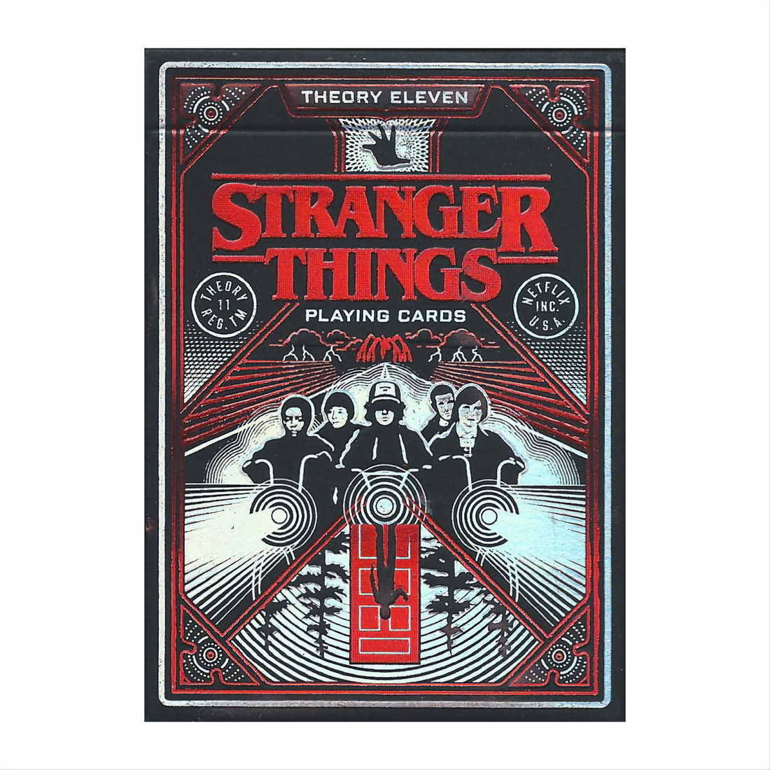 Stranger Things Playing Cards by theory11 – Black Dahlia